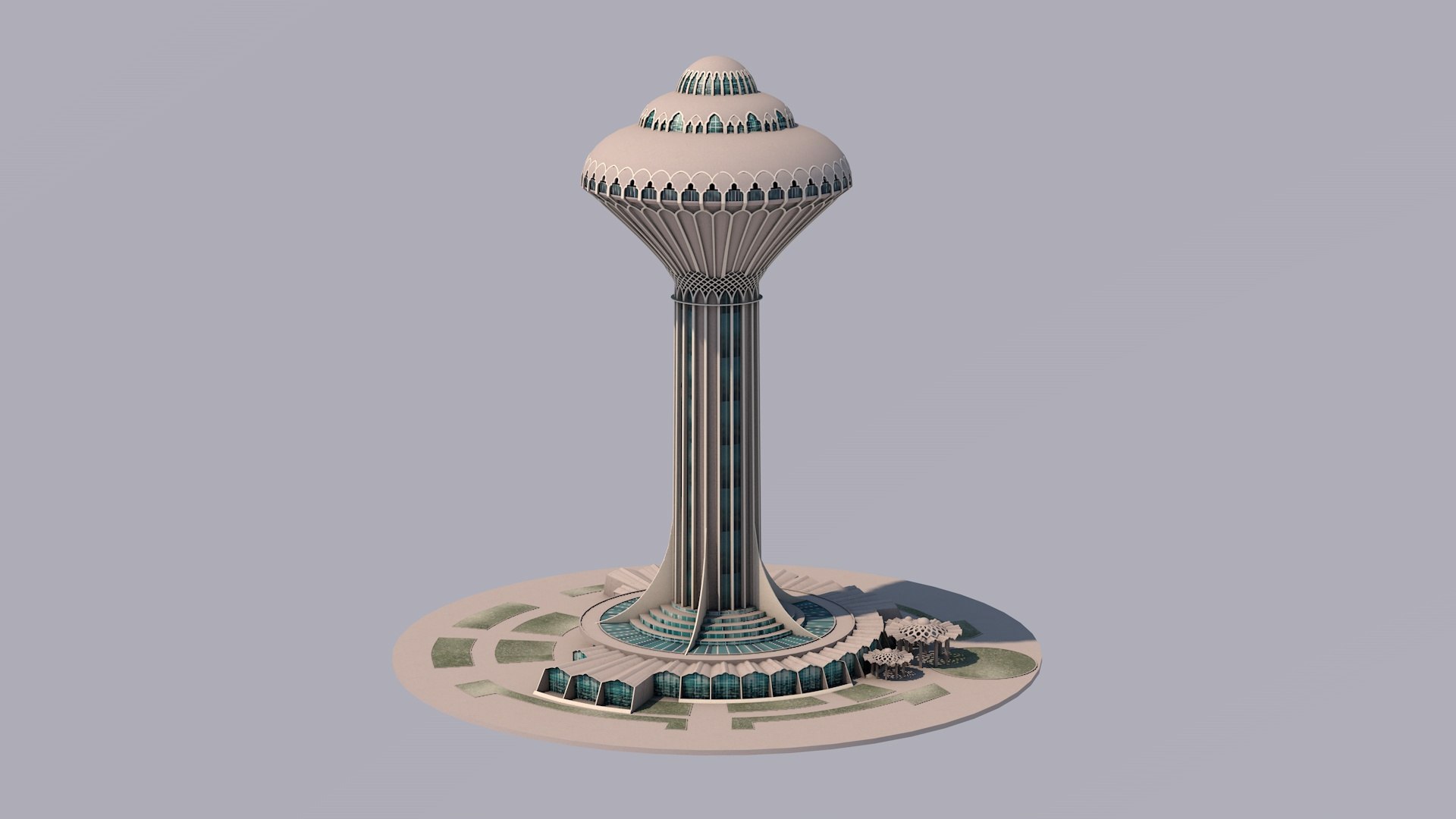 3D Al Khobar Water Tower Model - TurboSquid 2410462