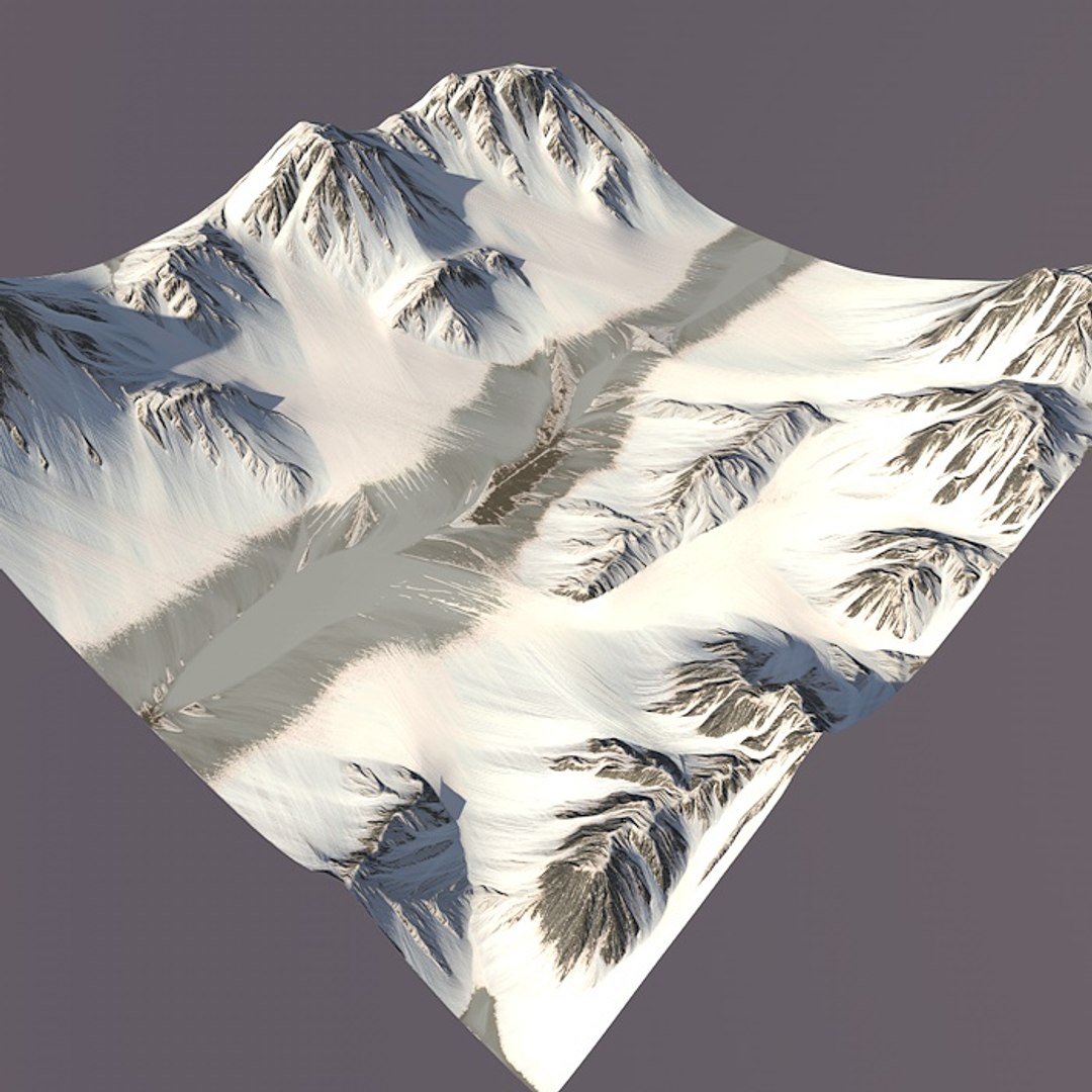3d Snowy Level Games Model