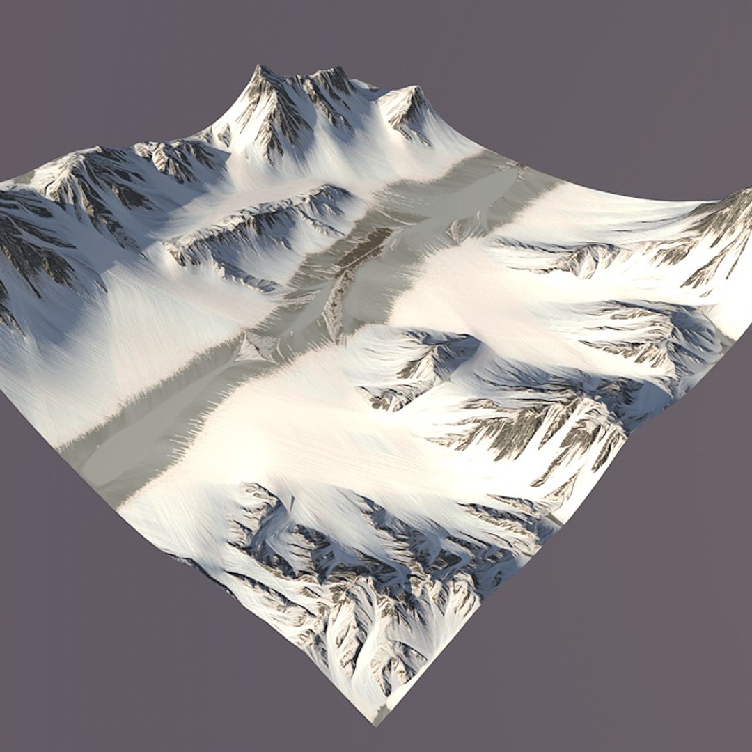 3d Snowy Level Games Model
