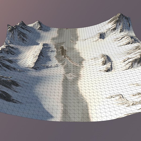 3d snowy level games model