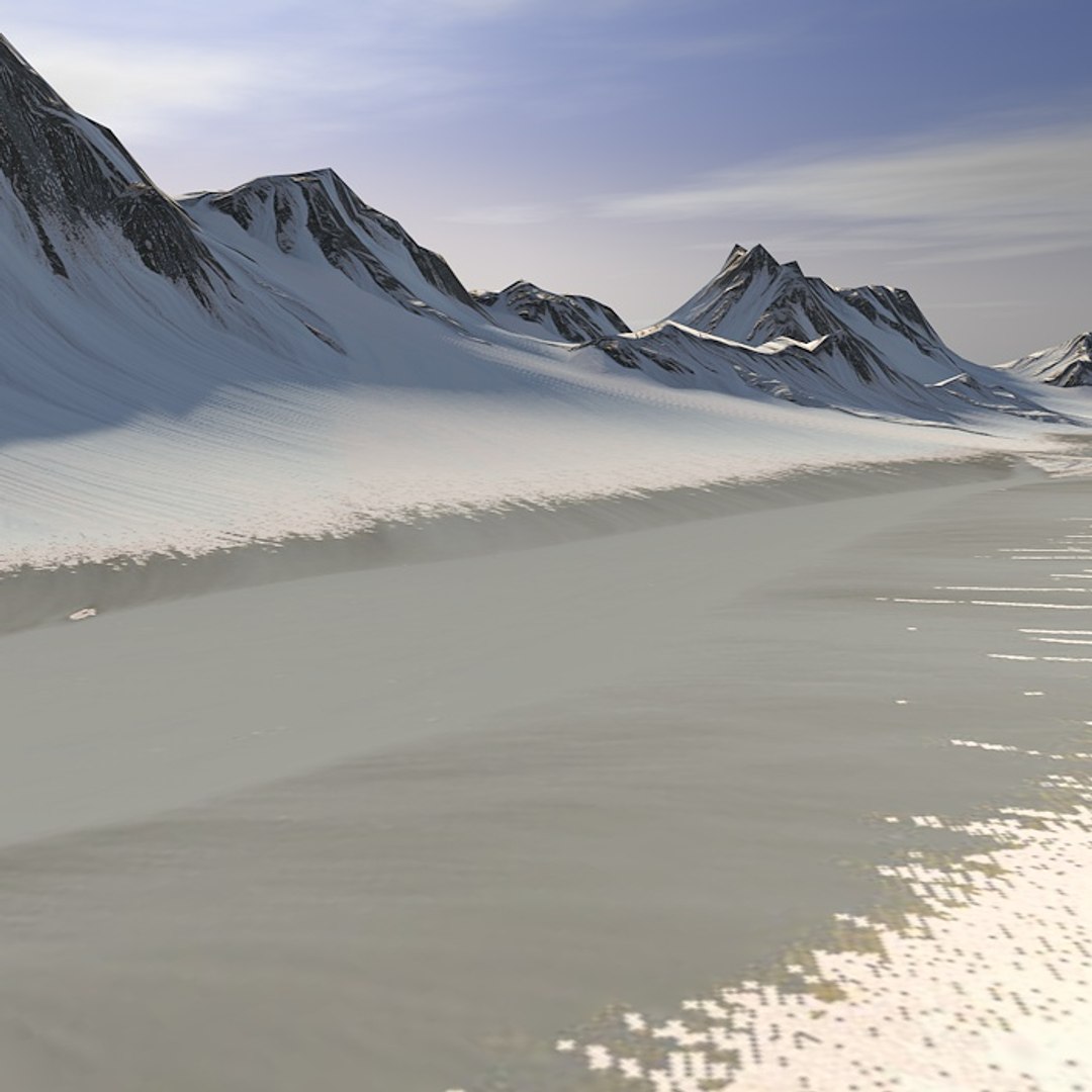 3d Snowy Level Games Model