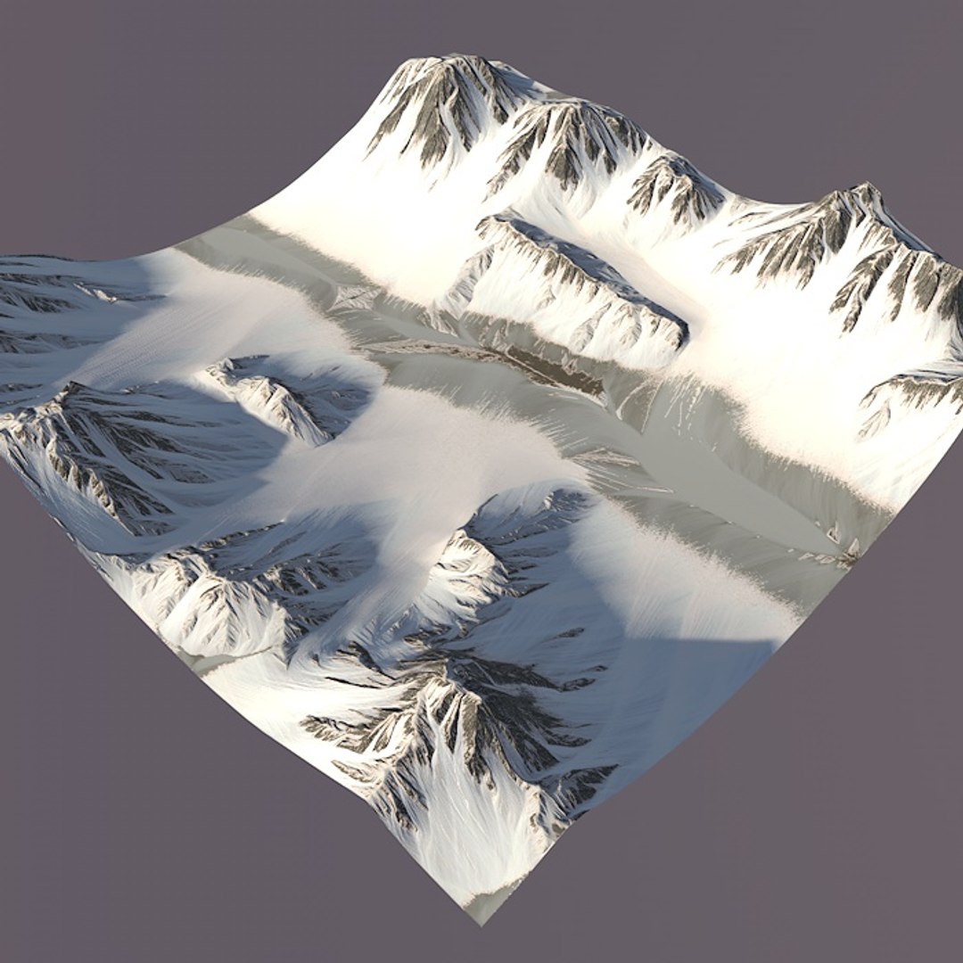 3d Snowy Level Games Model
