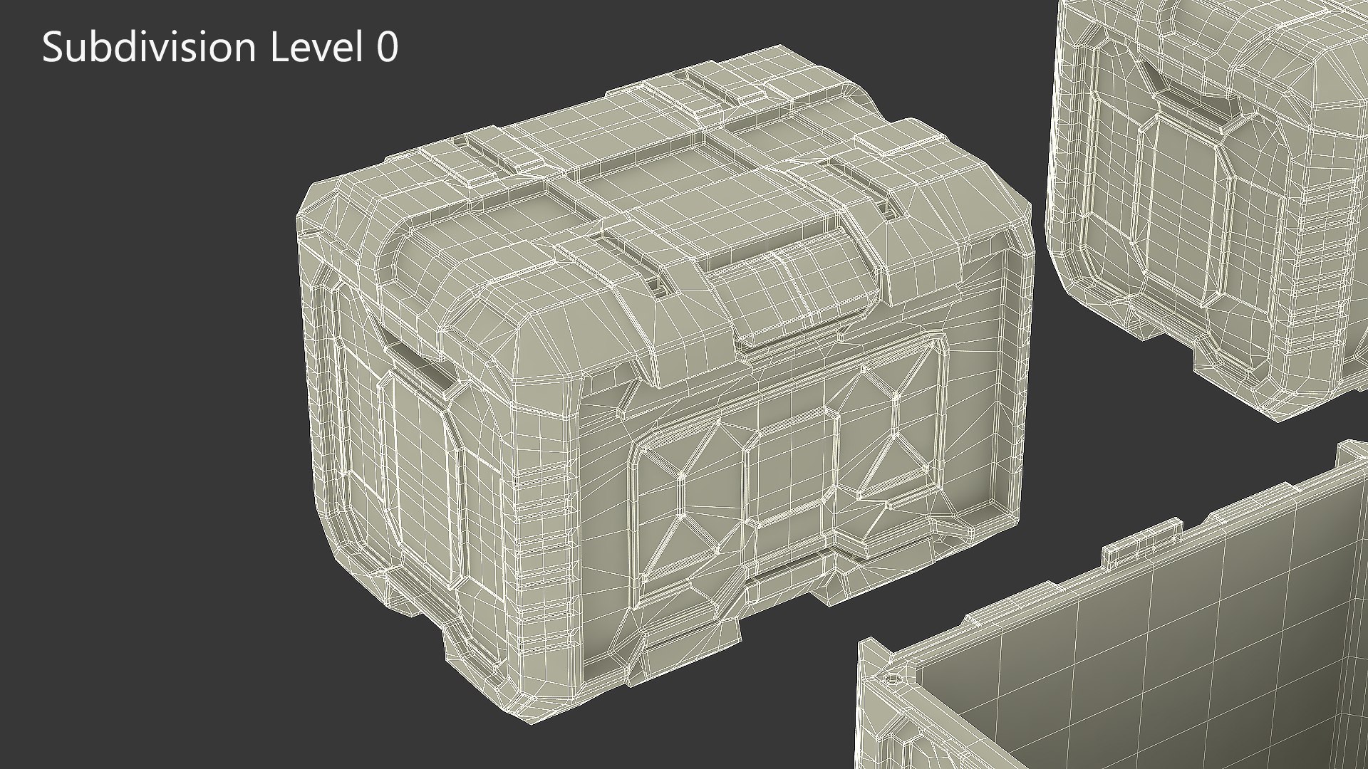 3D Model Sci-Fi Storage Crates Set - TurboSquid 2349255