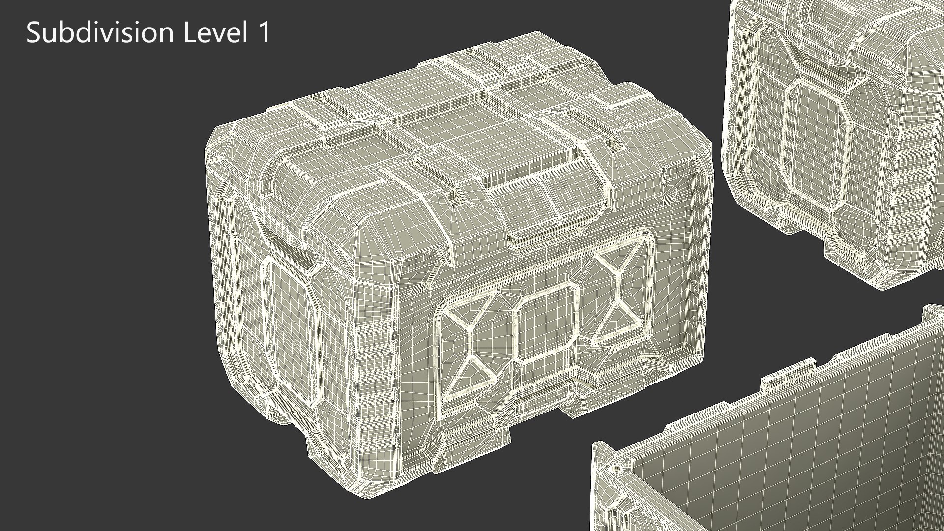 3D Model Sci-Fi Storage Crates Set - TurboSquid 2349255