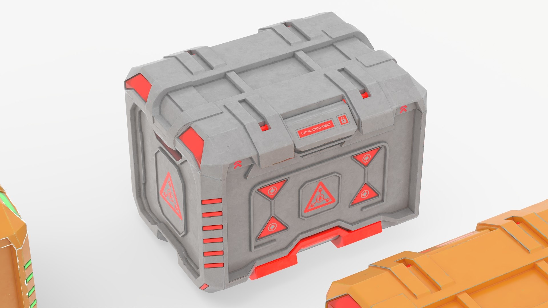 3D Model Sci-Fi Storage Crates Set - TurboSquid 2349255