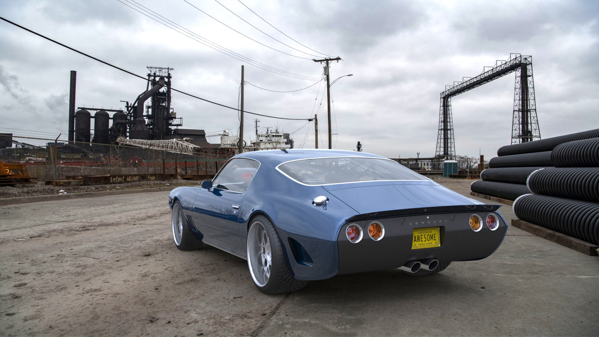 Custom Pontiac Trans Am 1974 3D Model - TurboSquid 1979596