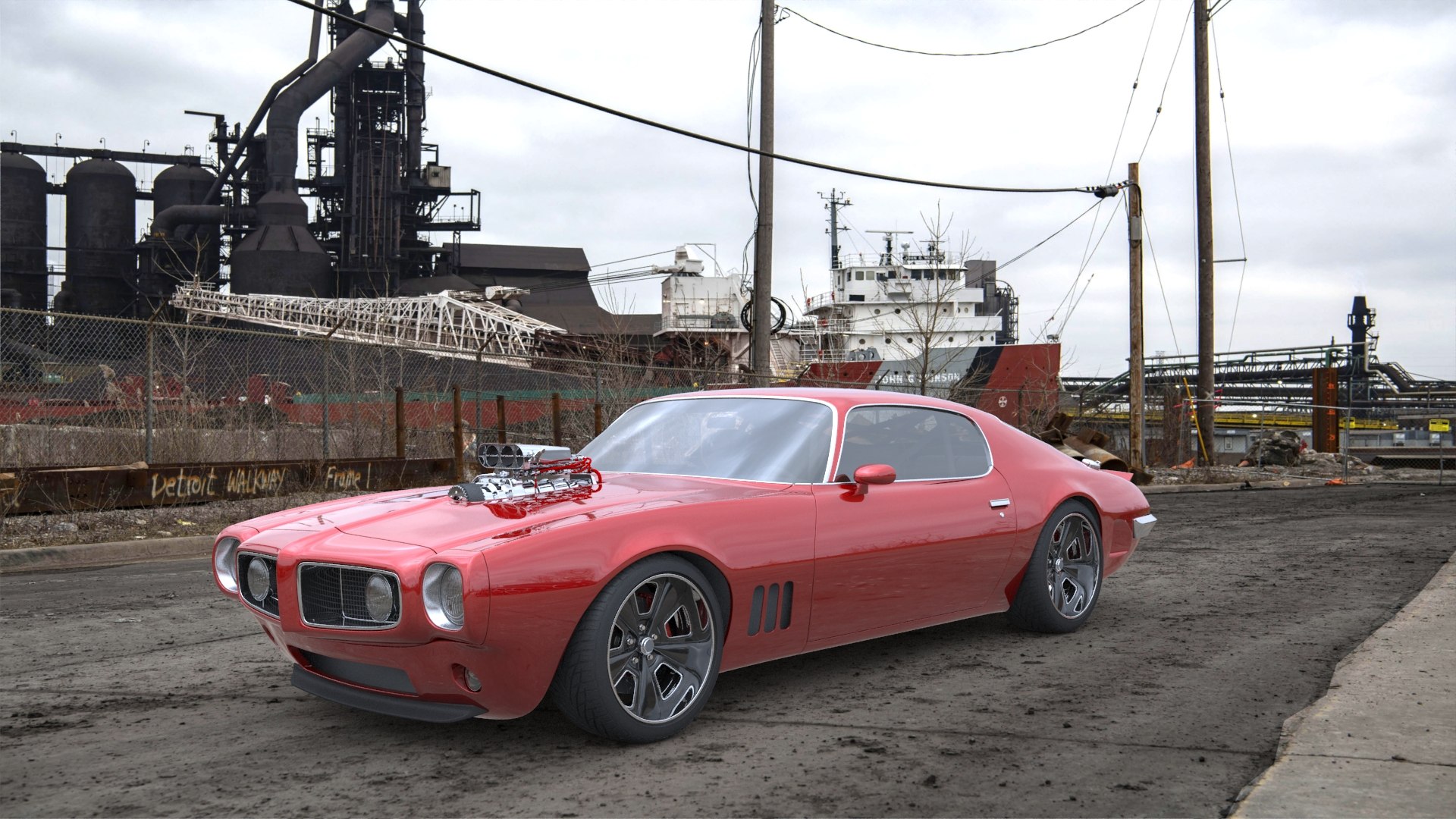 Custom Pontiac Trans Am 1974 3D Model - TurboSquid 1979596