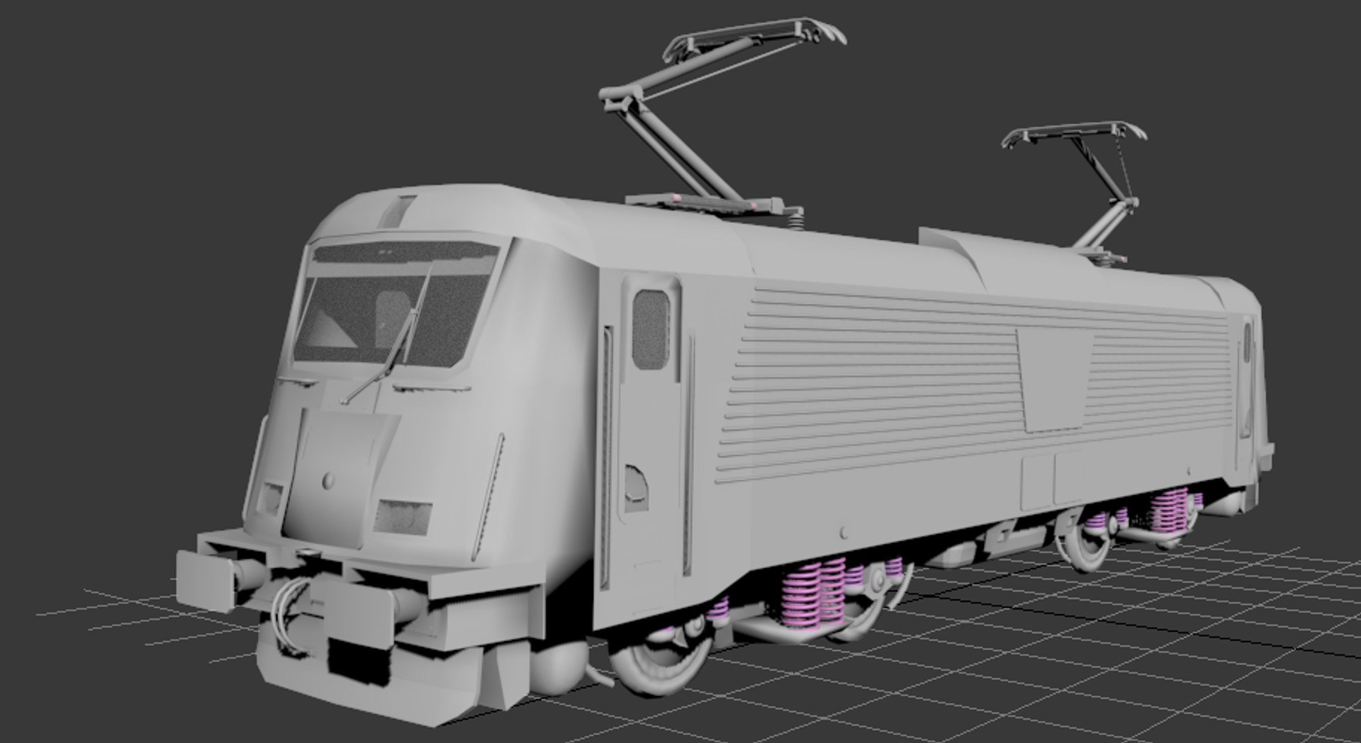 Train Engine Class 380 3d Model 
