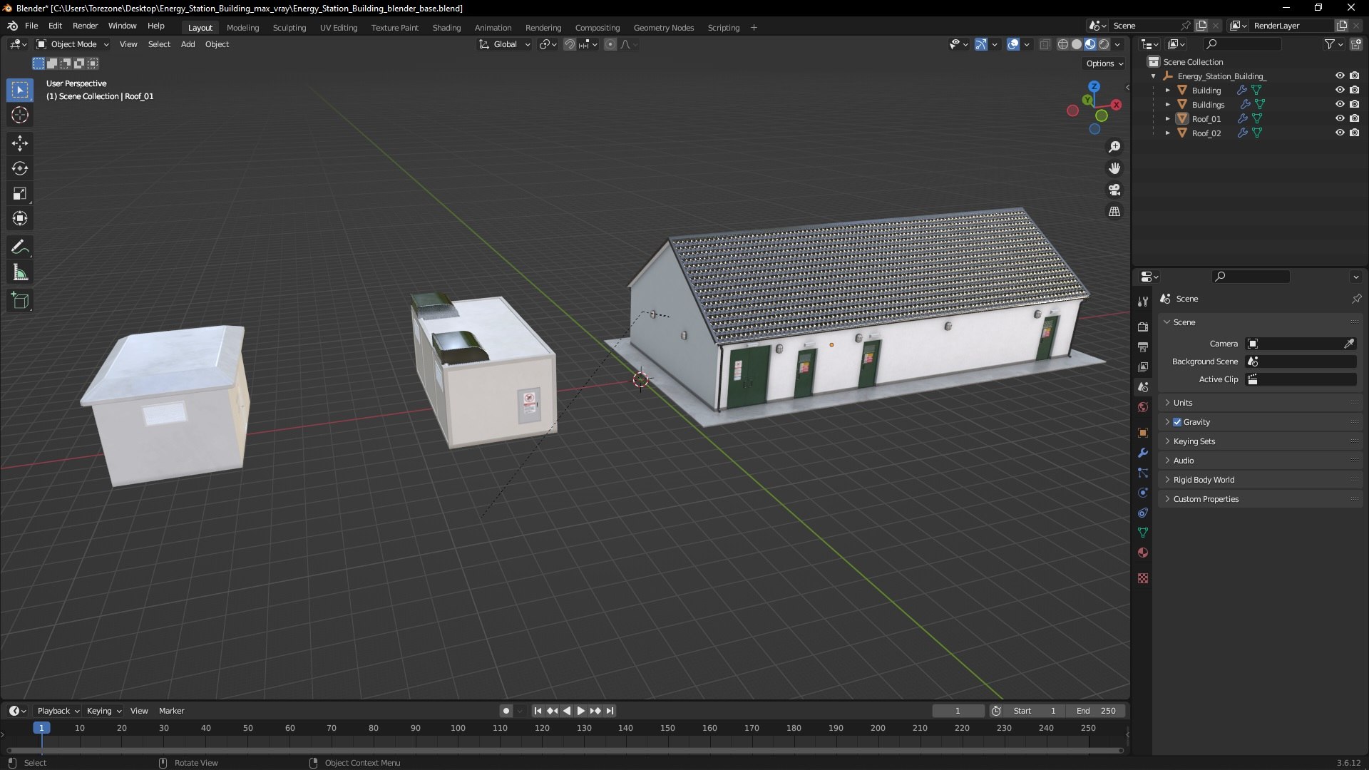 3D Energy Station Building - TurboSquid 2293968