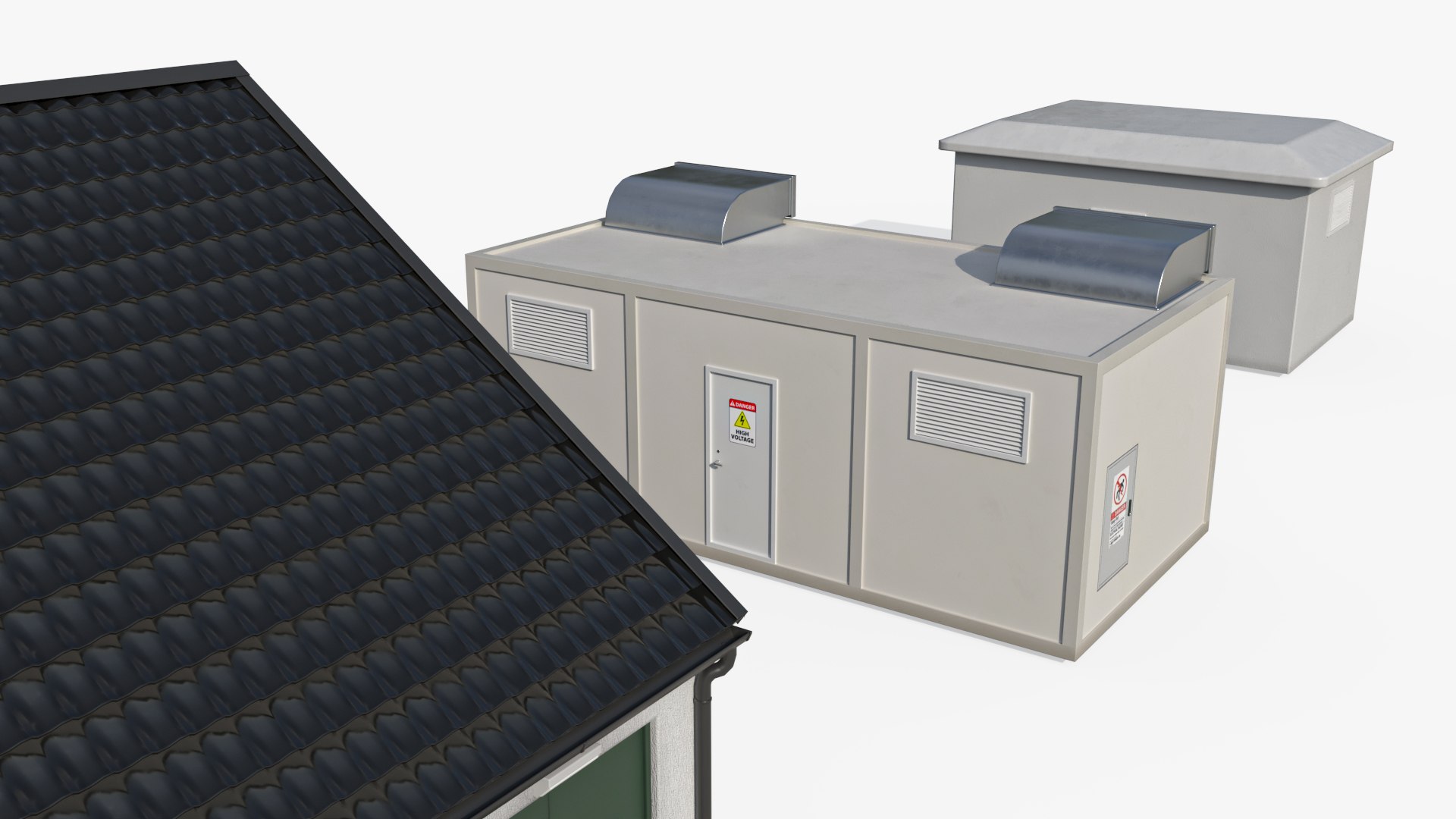 3D Energy Station Building - TurboSquid 2293968