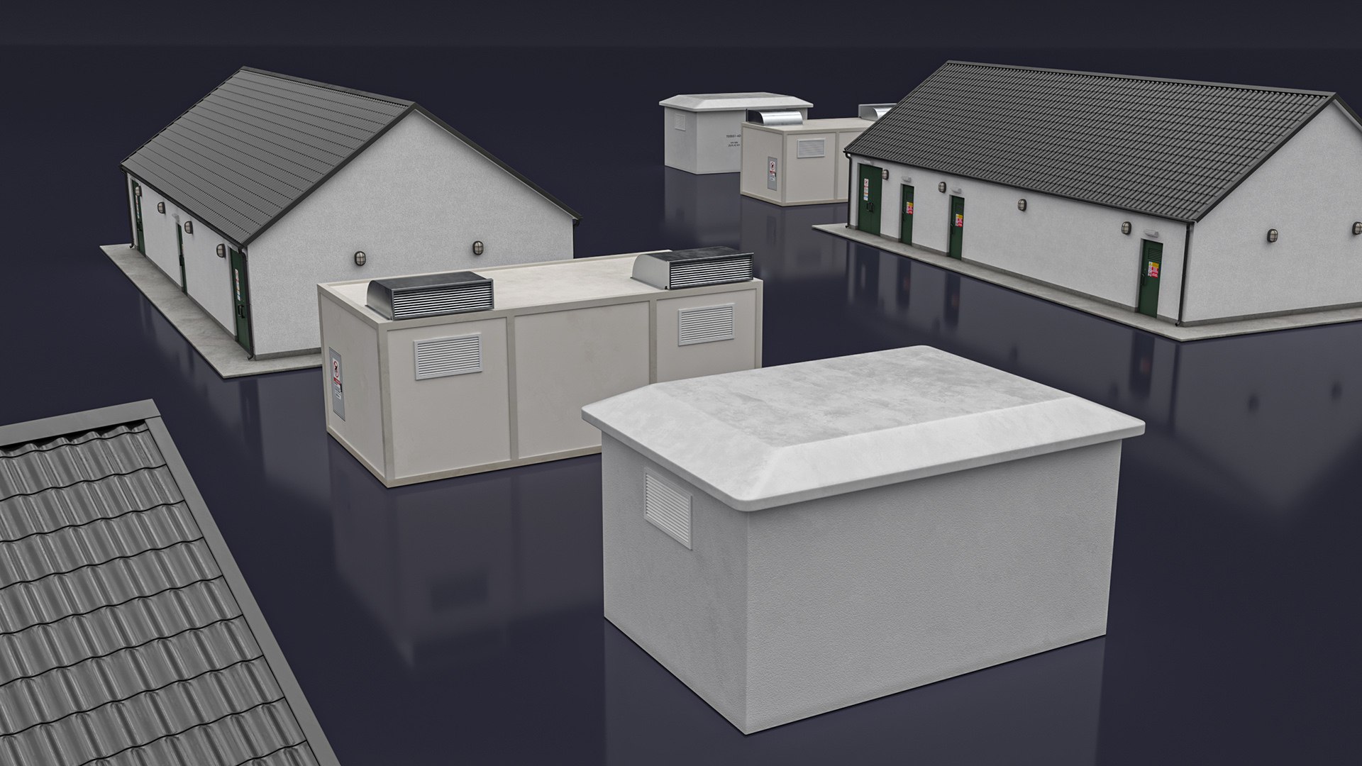 3D Energy Station Building - TurboSquid 2293968
