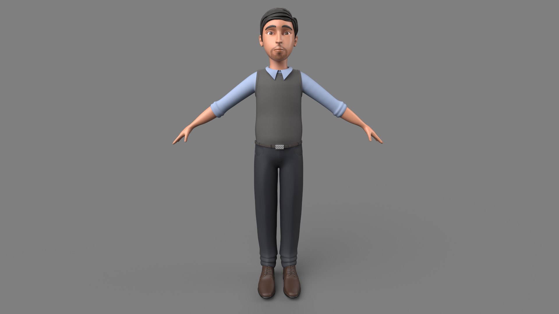 Professor Cartoon 3D Model - TurboSquid 2189179