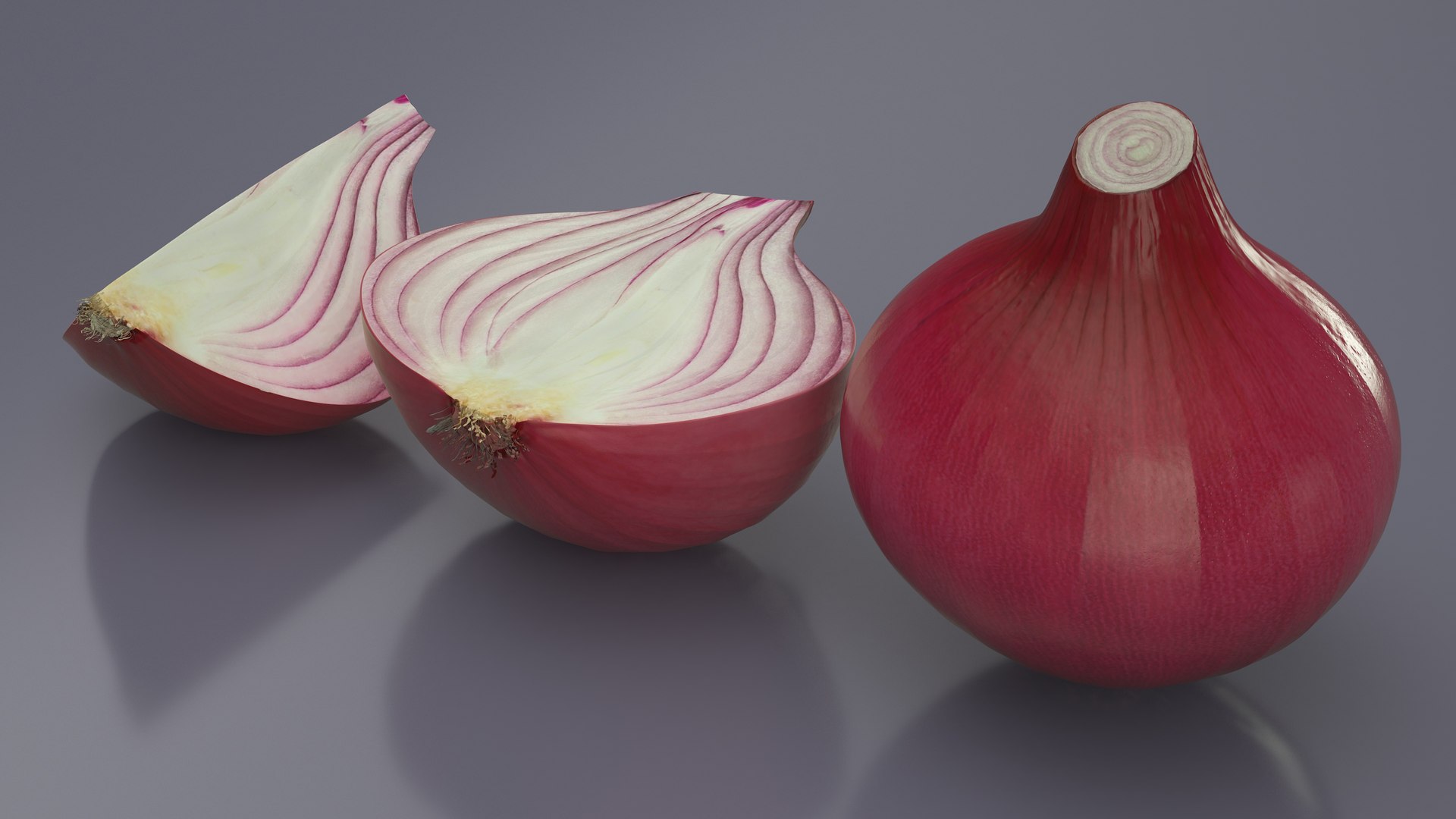 Red Onions Fur 3D Model - TurboSquid 1953343