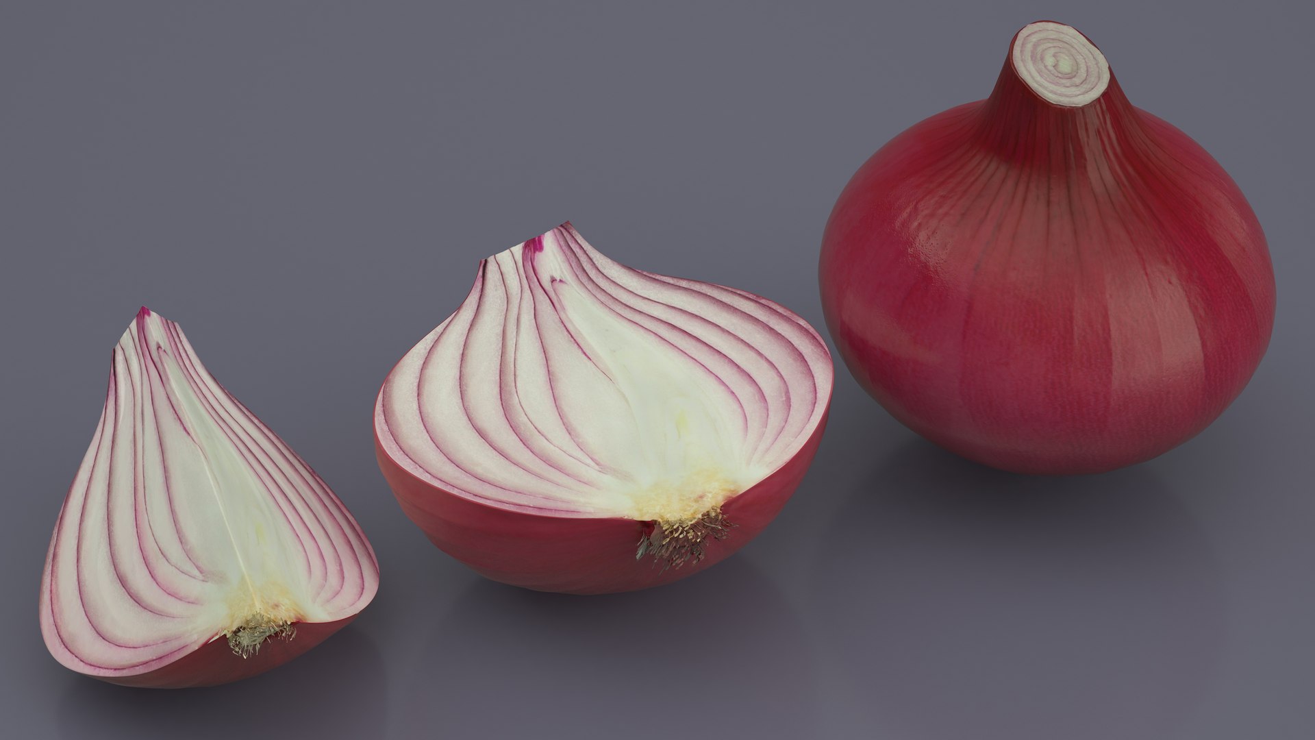 Red Onions Fur 3D Model - TurboSquid 1953343