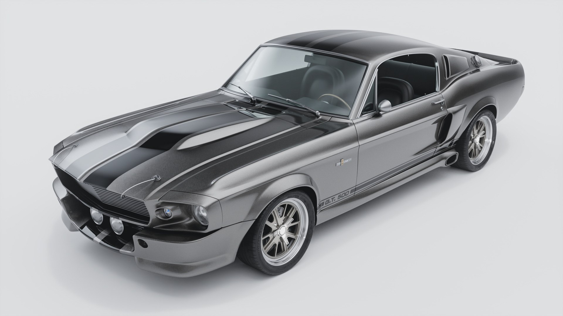 3D 1967 Shelby GT500 Eleanor - High Poly 3D Model - TurboSquid 2080226