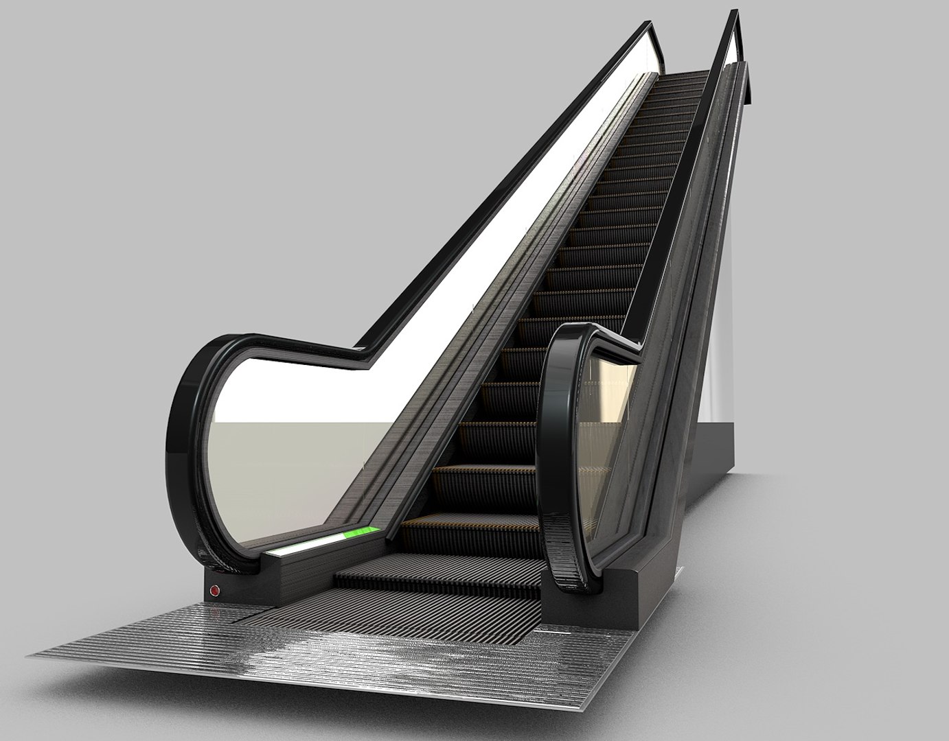 3d model of escalator