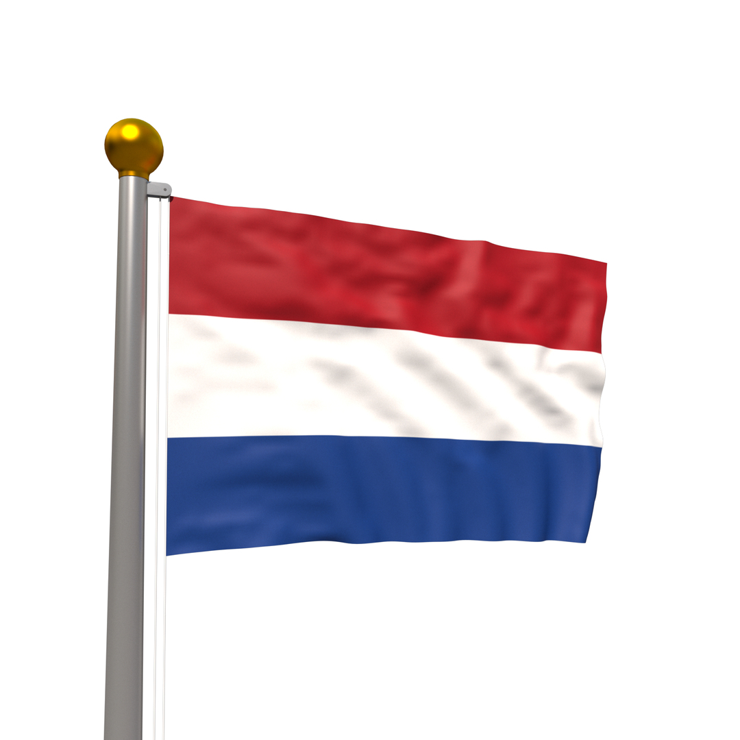 Realistic waving flag 3D model - TurboSquid 1483334