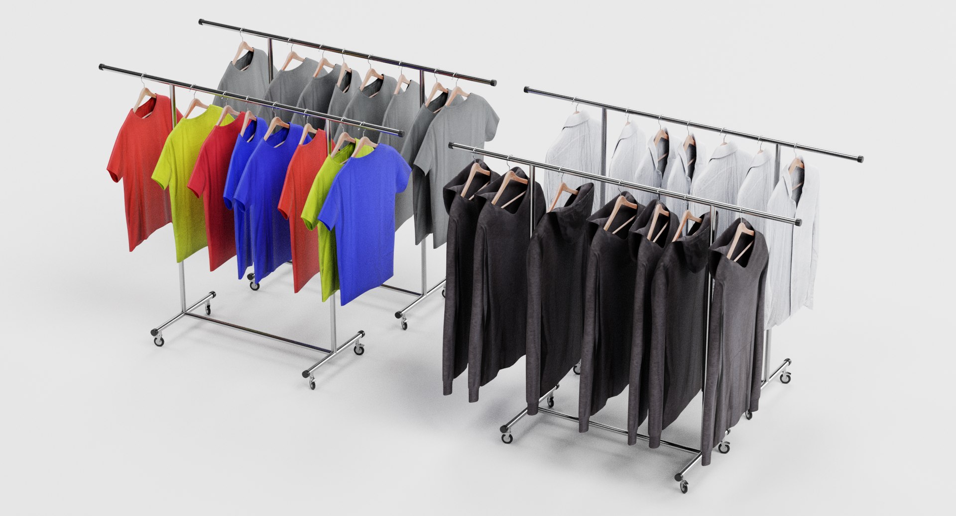 Clothes Stands 3D Model - TurboSquid 1417843