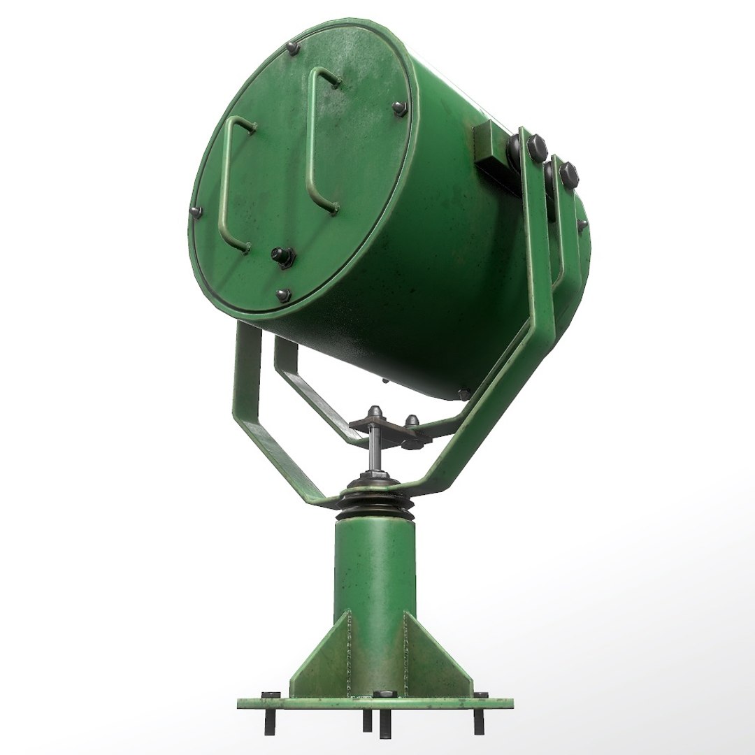 3D Searchlight V 1 Green Model - TurboSquid 1496719