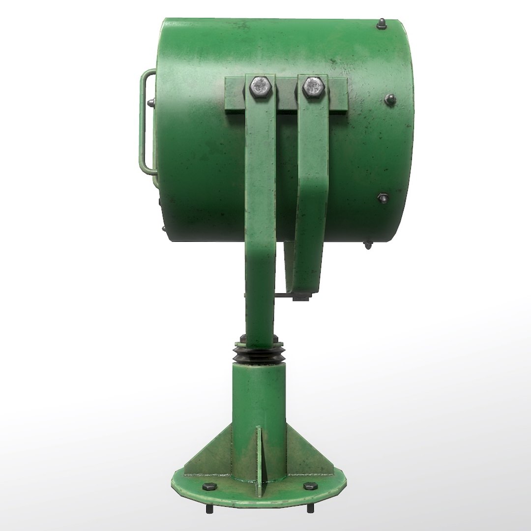 3D Searchlight V 1 Green Model - TurboSquid 1496719