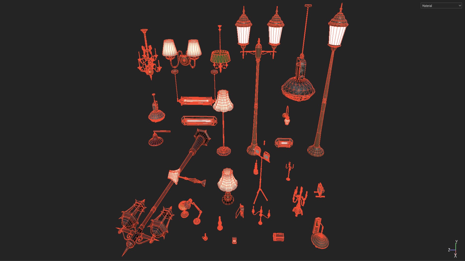 3D Lights Prop Pack 2 - TurboSquid 2111470