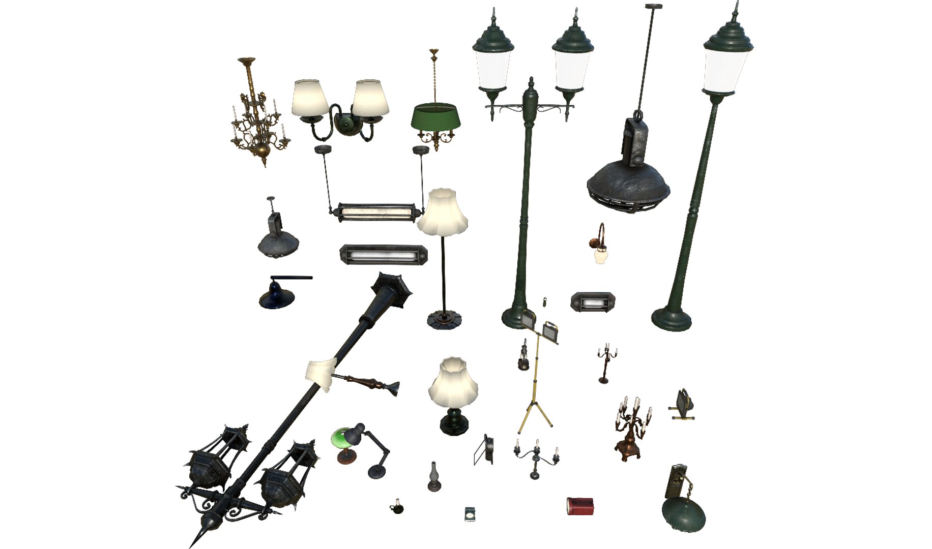 3D Lights Prop Pack 2 - TurboSquid 2111470
