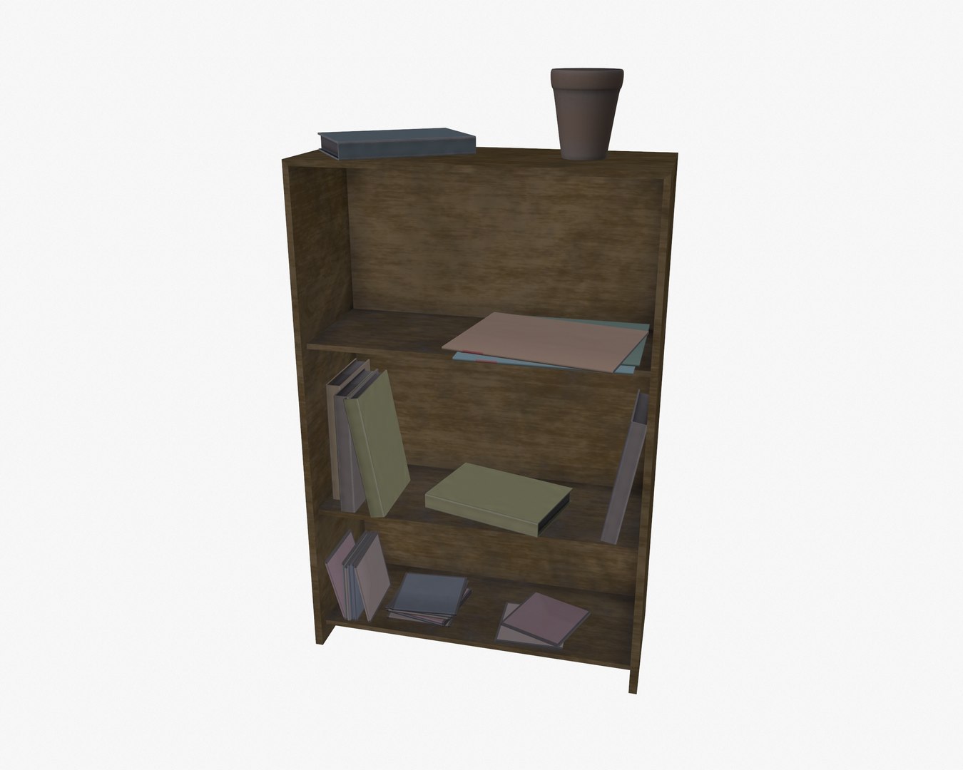 3D Model Bookshelf - TurboSquid 1900813