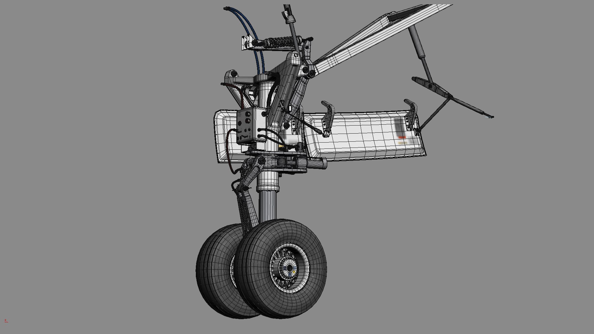 3D Front Landing Gear For Boeing 787 - TurboSquid 2133880
