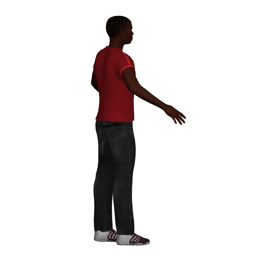 Black Male Character 3D Model - TurboSquid 1625361
