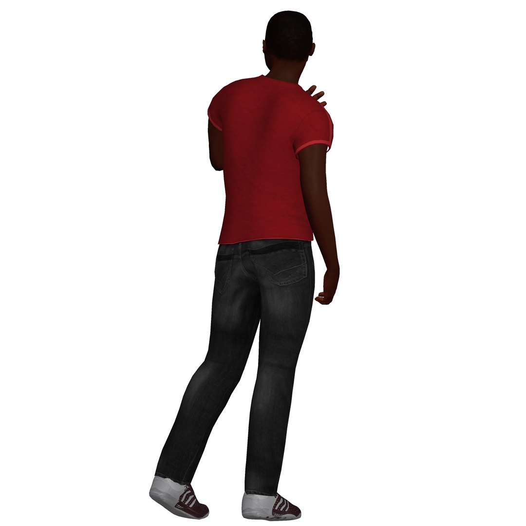 Black Male Character 3D Model - TurboSquid 1625361