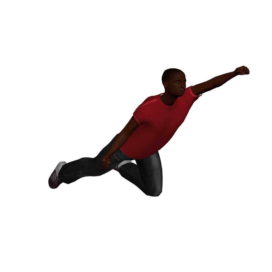 Black Male Character 3D Model - TurboSquid 1625361