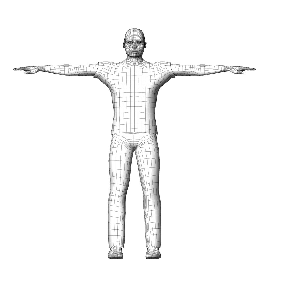 Black male character 3D model - TurboSquid 1625361