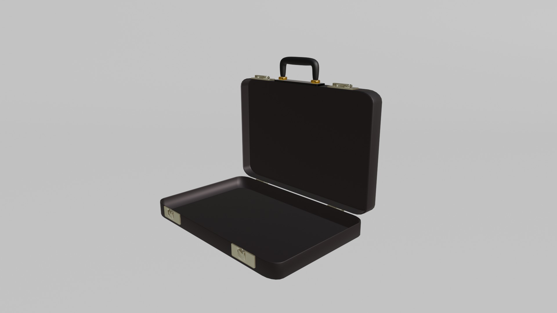 3D 3D Low-Poly Luxury Black Briefcase Of Money - TurboSquid 2238043