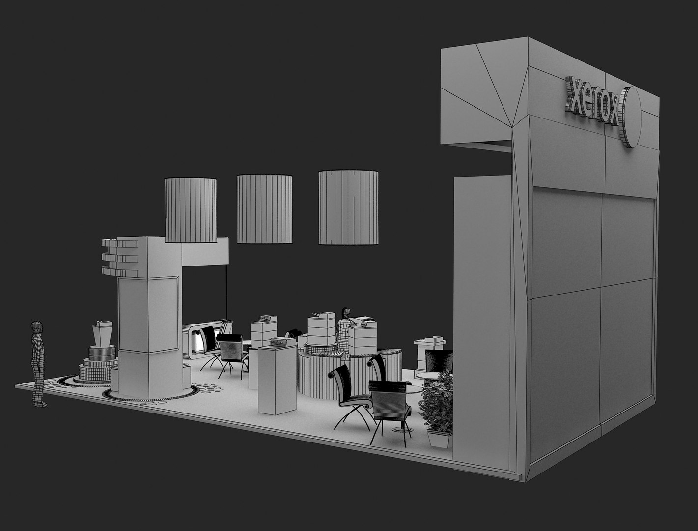 3D Stand Exhibition Booth Model - TurboSquid 1700299