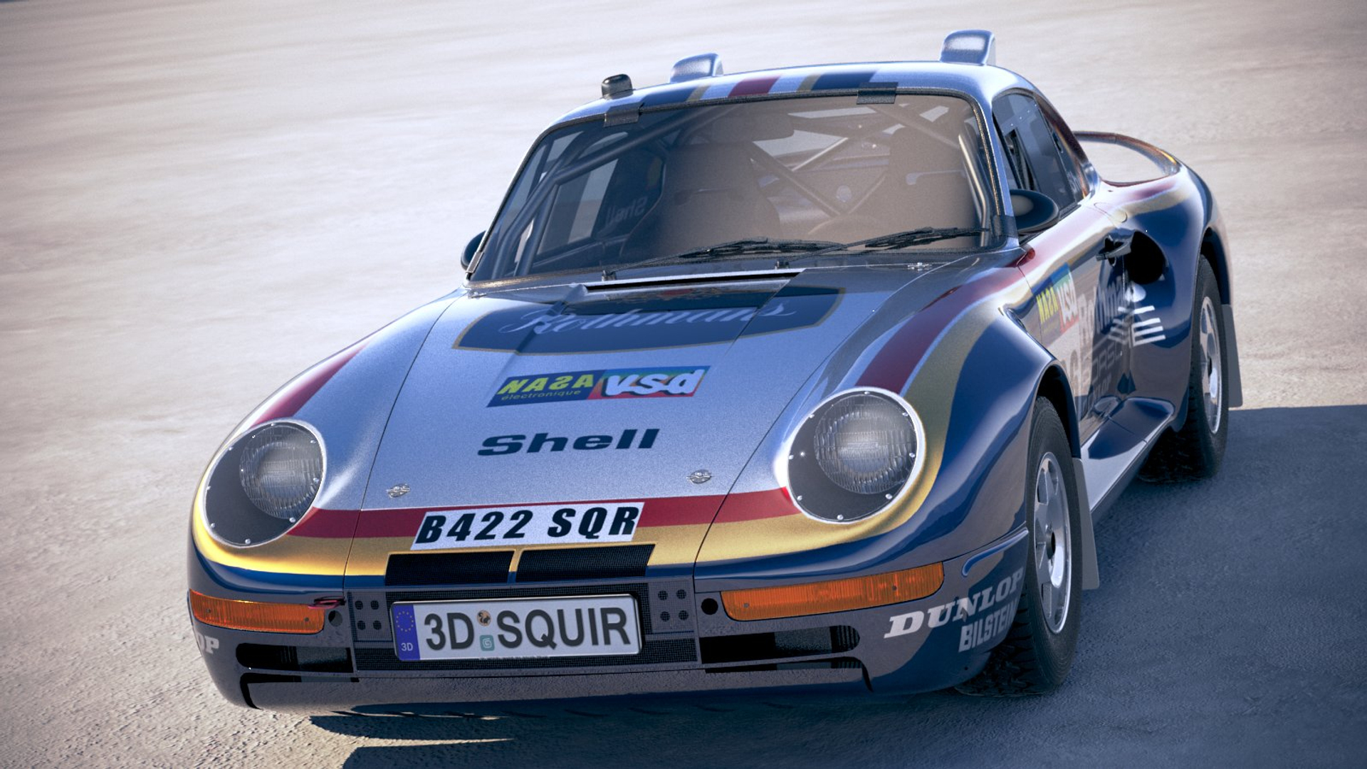 3D porsche 958 rothmans model - TurboSquid 1294357