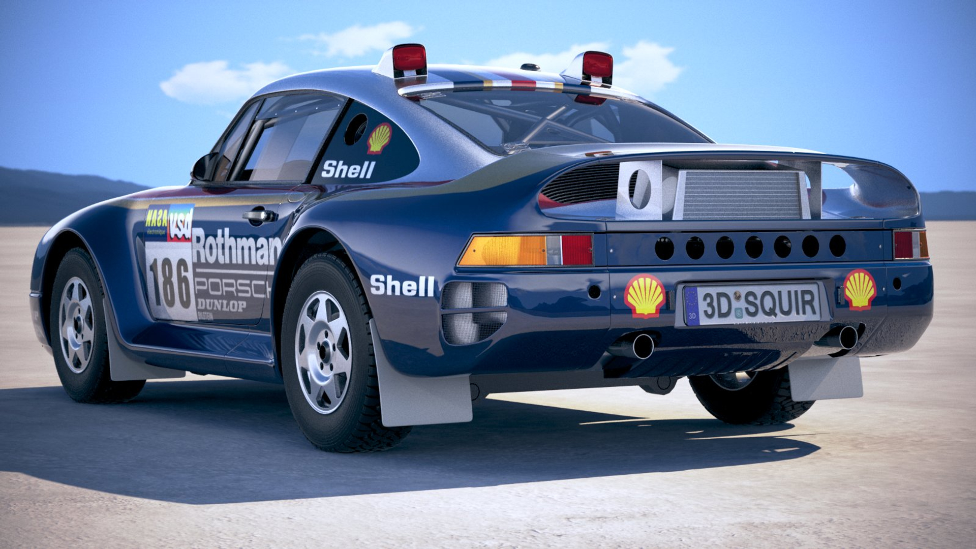 3D porsche 958 rothmans model - TurboSquid 1294357