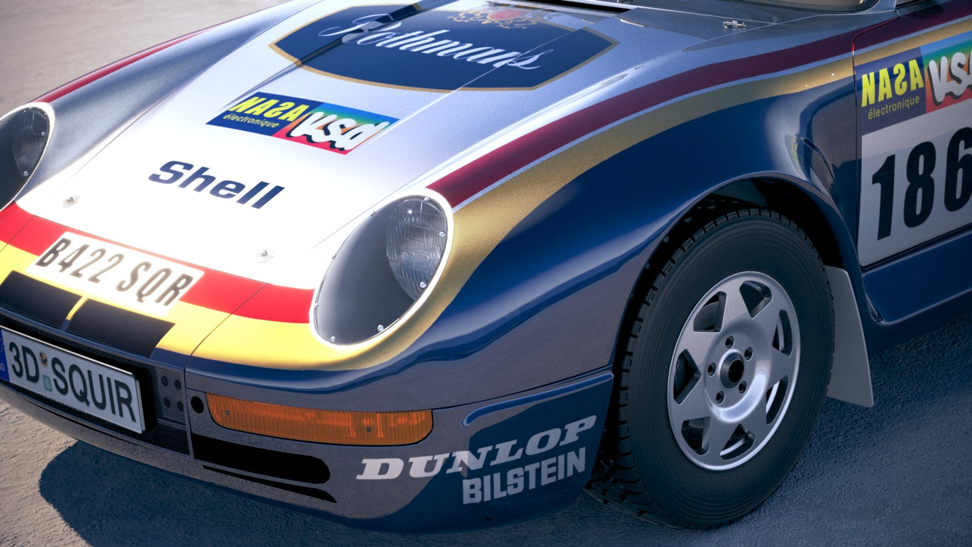 3D porsche 958 rothmans model - TurboSquid 1294357