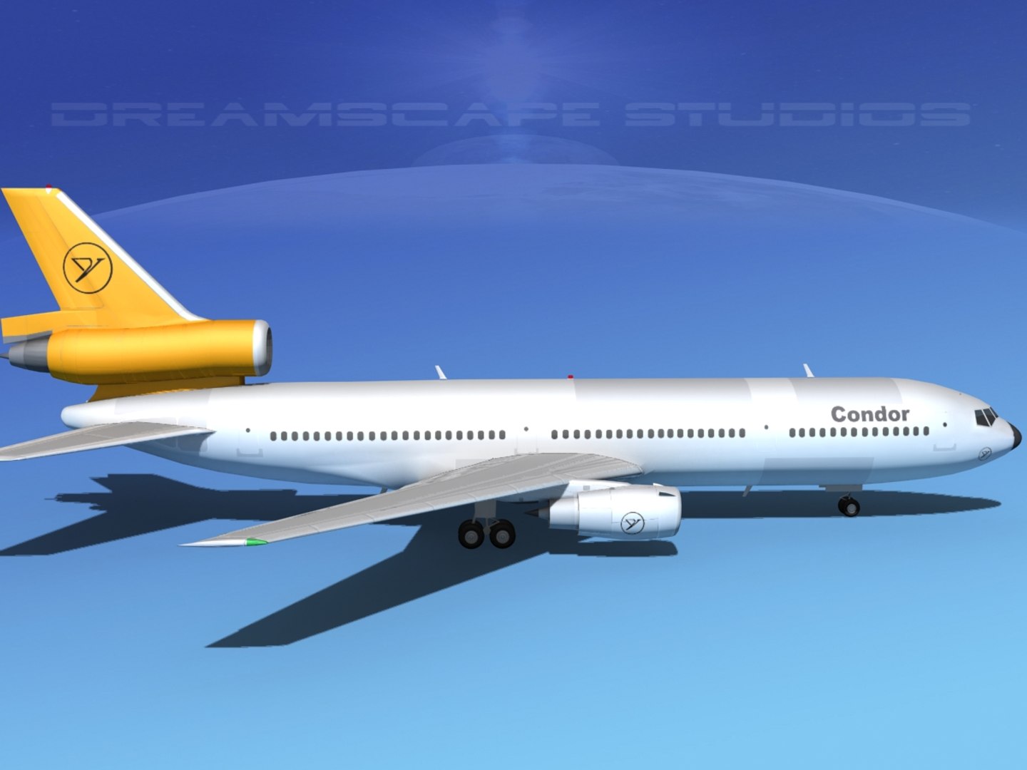 3d Douglas Dc-10