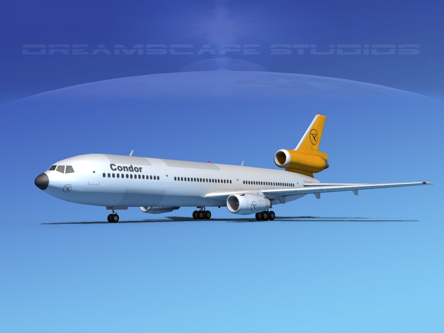 3d Douglas Dc-10