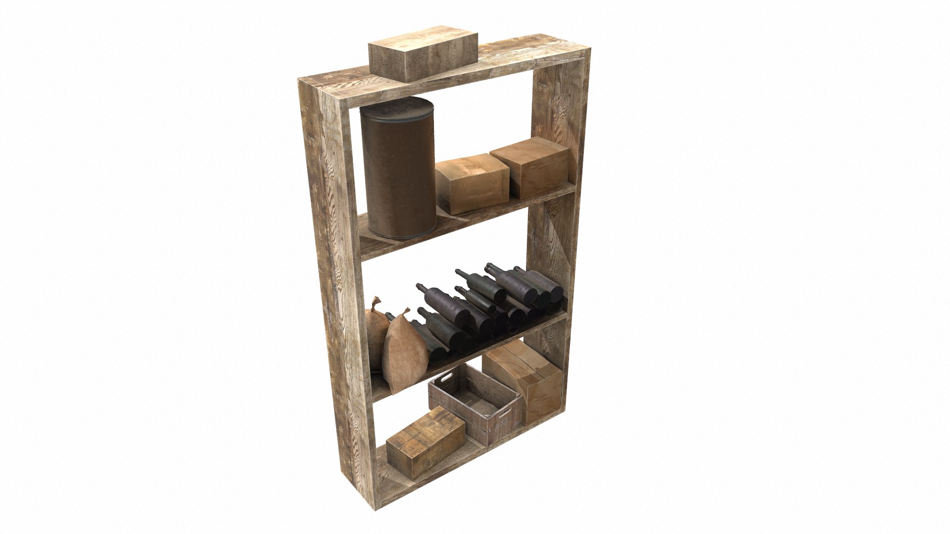 3D Old Shelf Model - TurboSquid 1405426
