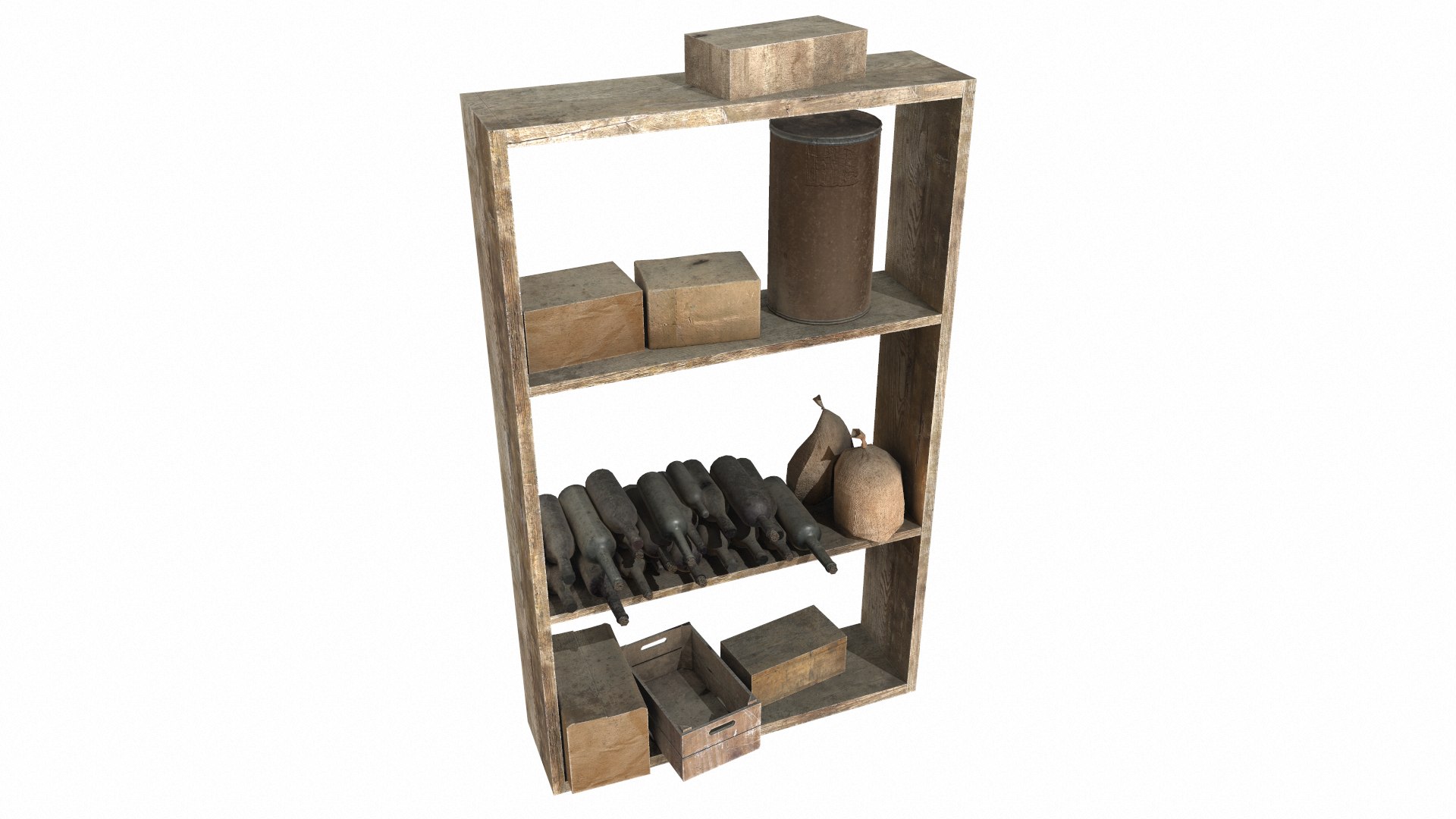 3D Old Shelf Model - TurboSquid 1405426