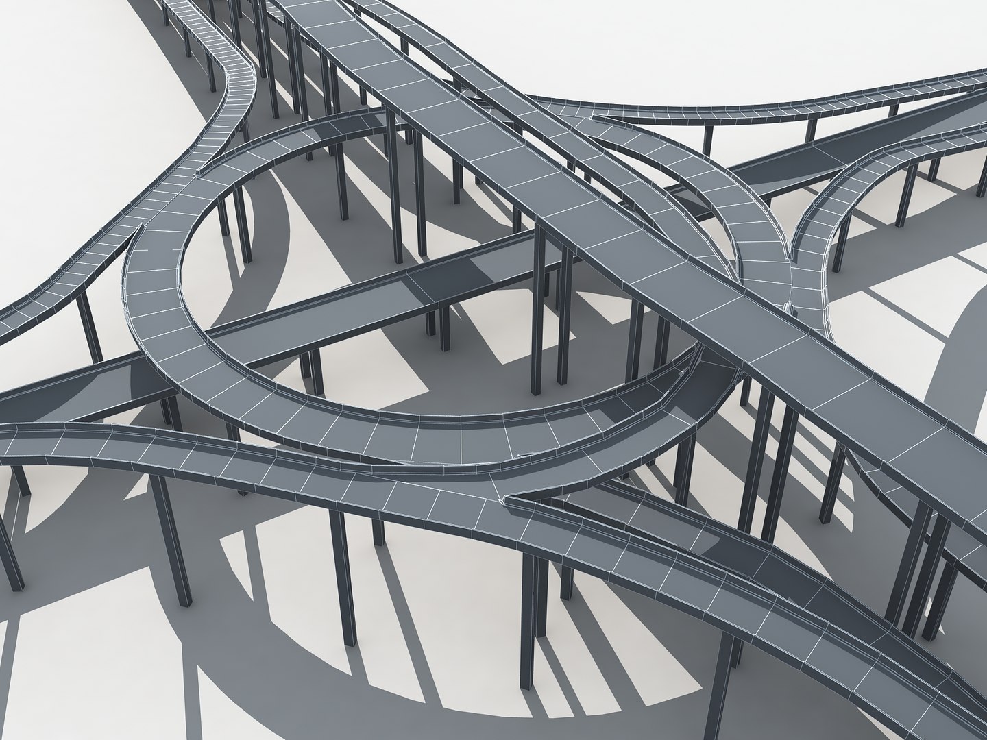3D Highway Road Way Model - TurboSquid 1514292