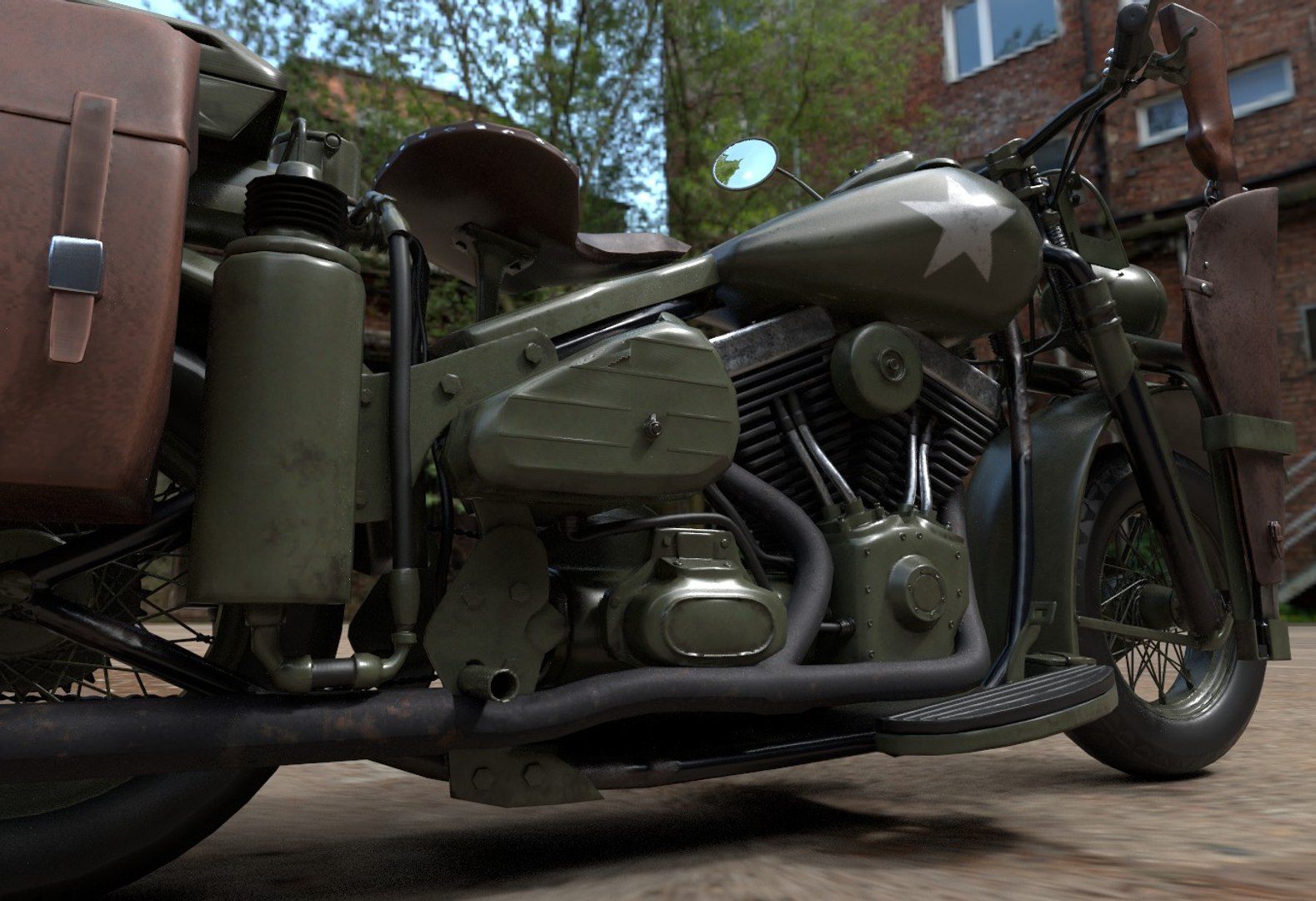 3D American Motorcycle War Ii - TurboSquid 1570066