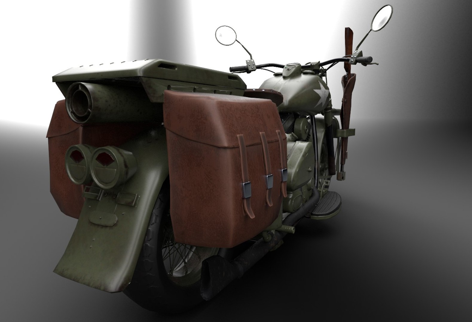 3D American Motorcycle War Ii - TurboSquid 1570066