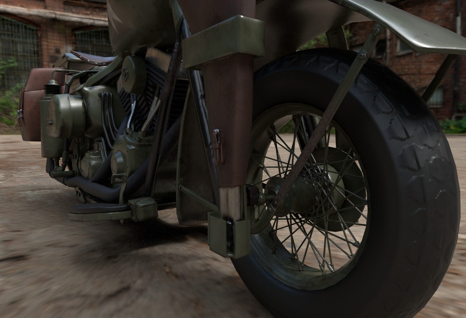 3D American Motorcycle War Ii - TurboSquid 1570066