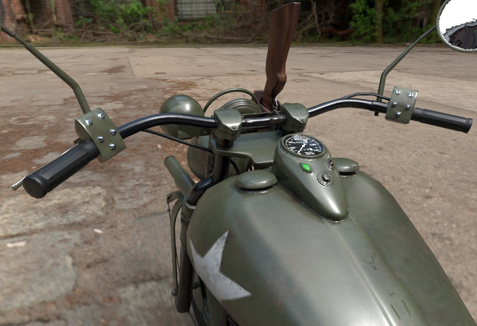 3D American Motorcycle War Ii - TurboSquid 1570066