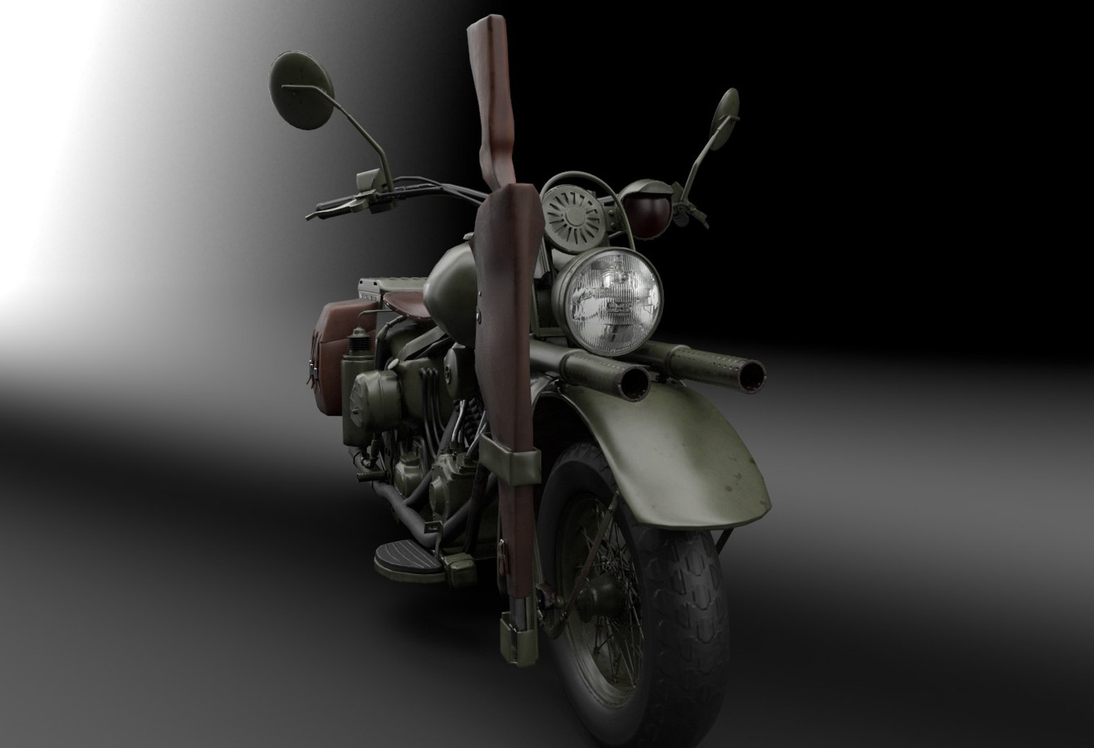 3D American Motorcycle War Ii - TurboSquid 1570066