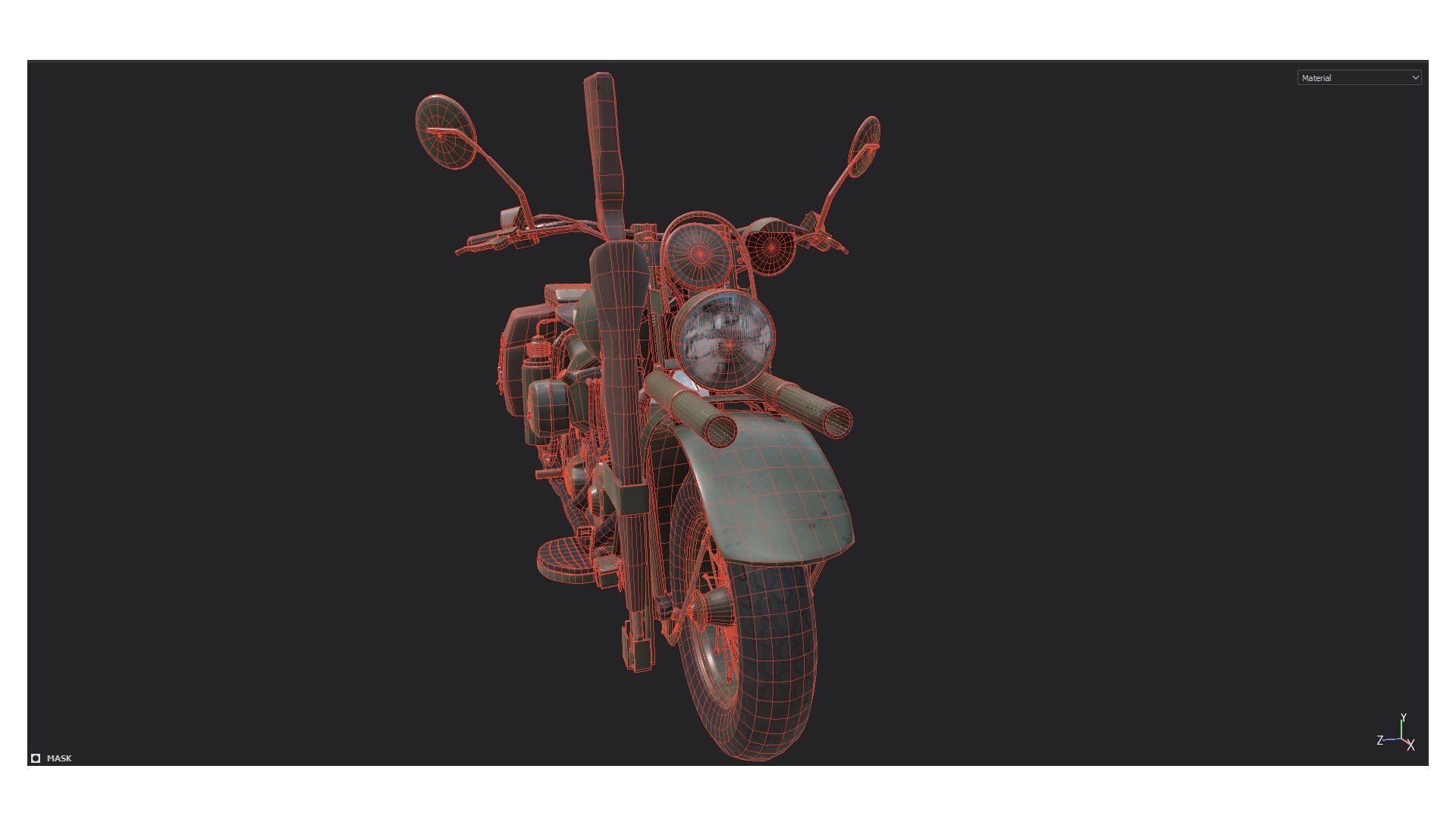 3D American Motorcycle War Ii - TurboSquid 1570066