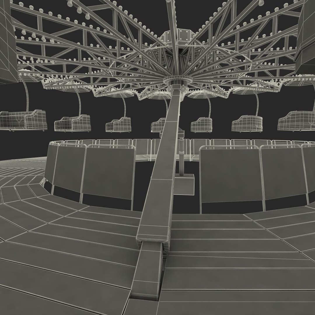 3d Carousel Modeled Model