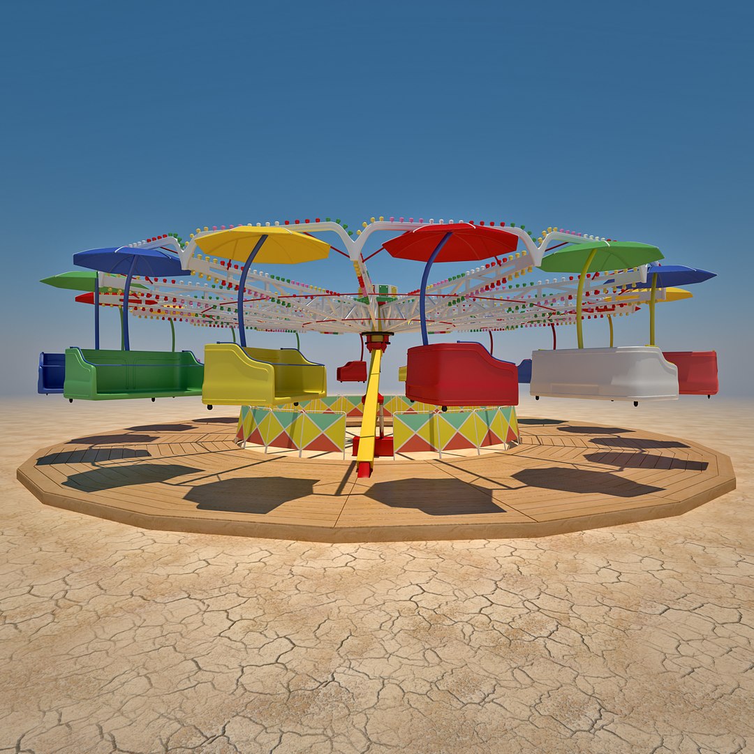3d Carousel Modeled Model
